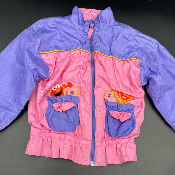 Sesame Street | Jackets & Coats | Girls Vintage Sesame Street 4t Elmo ...